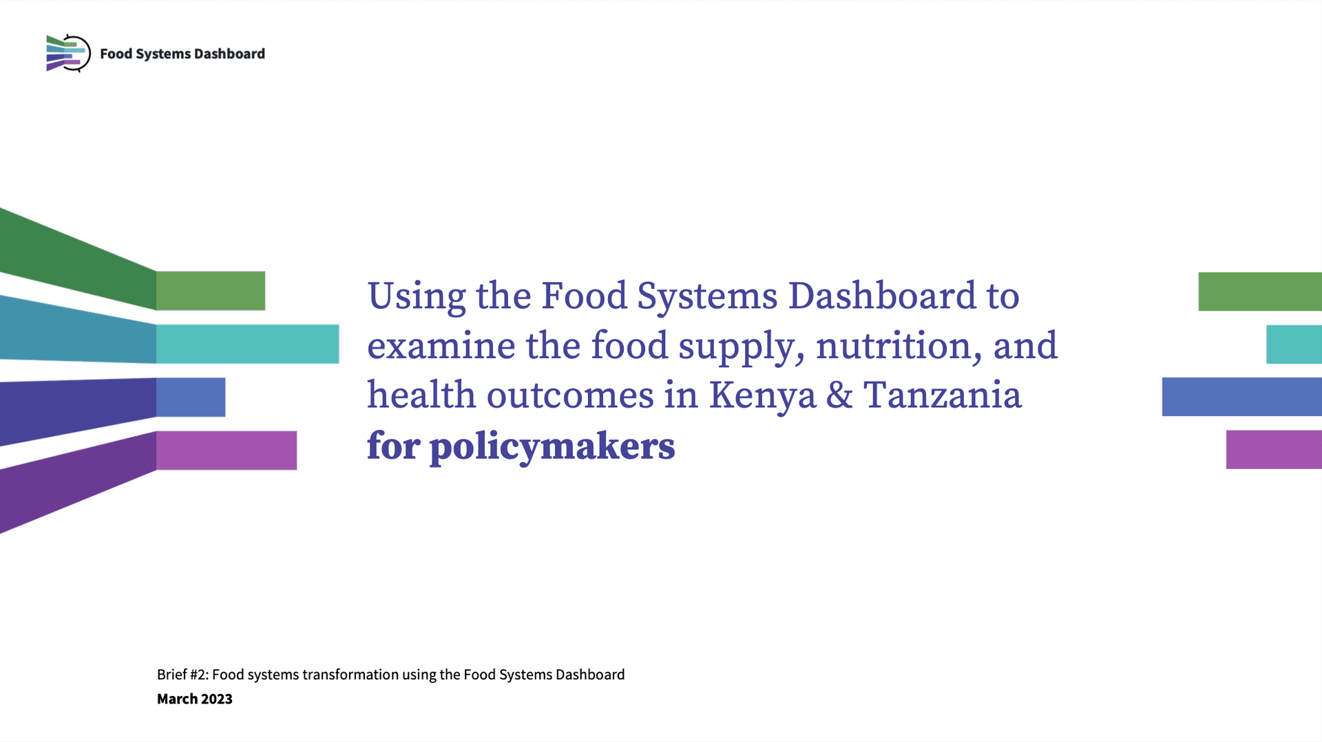 Food Systems Dashboard